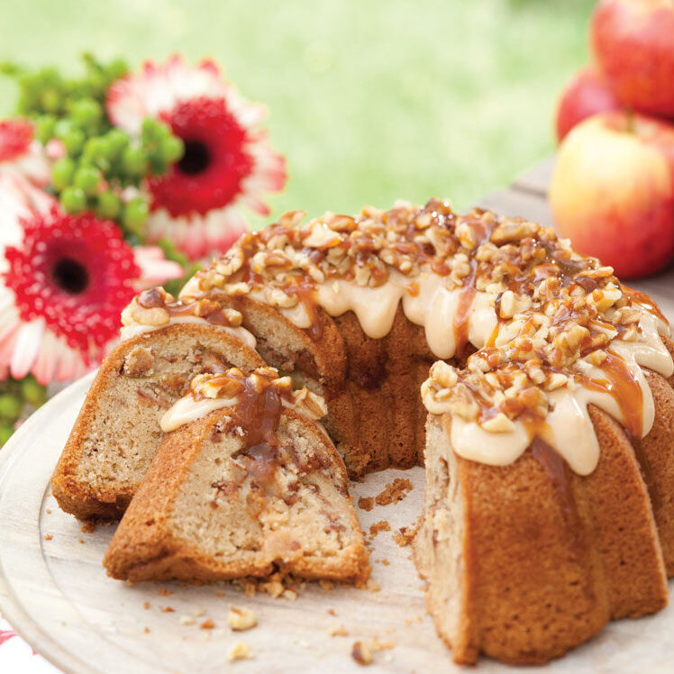 Caramel Apple Pound Cake with Cream Cheese Icing - Southern Lady Magazine