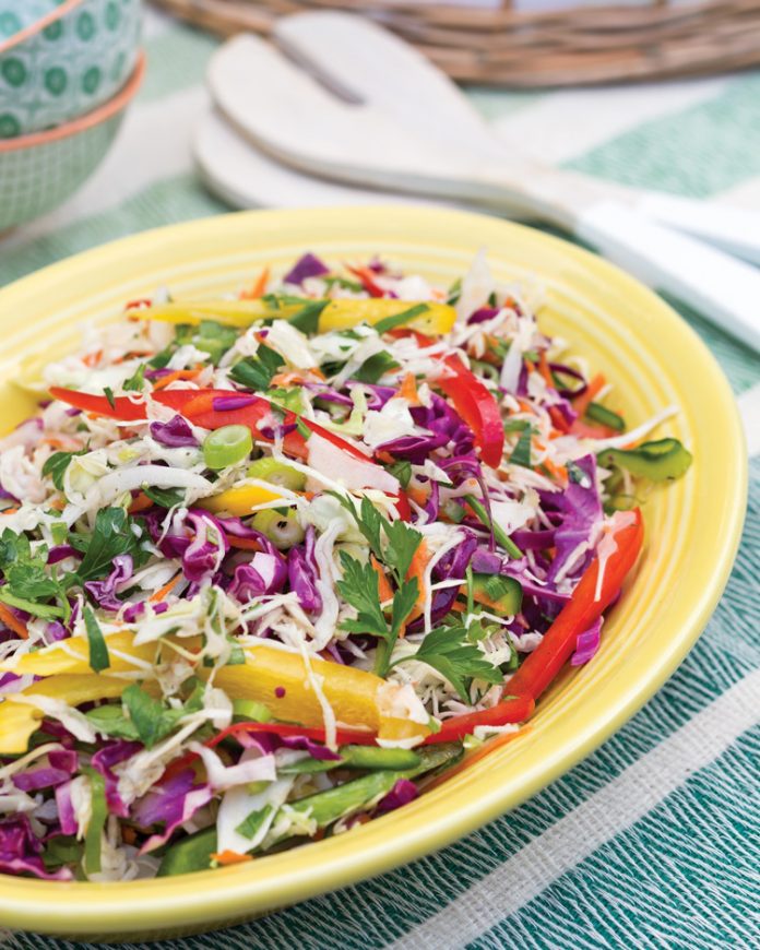Tangy Rainbow Slaw - Southern Lady Magazine