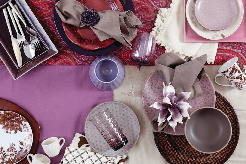 Playing with Purple & Brown Table Accents - Southern Lady Magazine