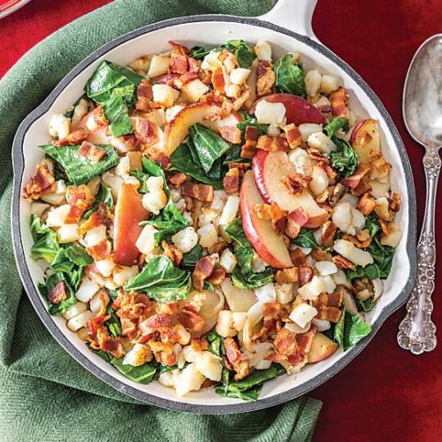 Greens, Potato & Apple Skillet Hash - Southern Lady Magazine