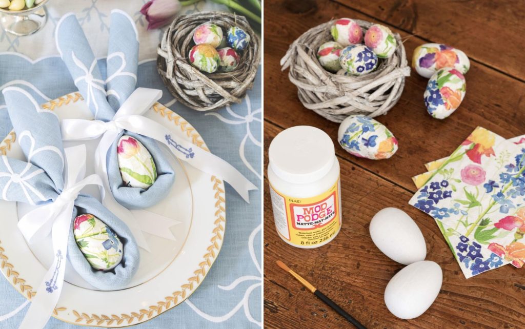 Simple Decoupage Easter Eggs How-To - Southern Lady Magazine