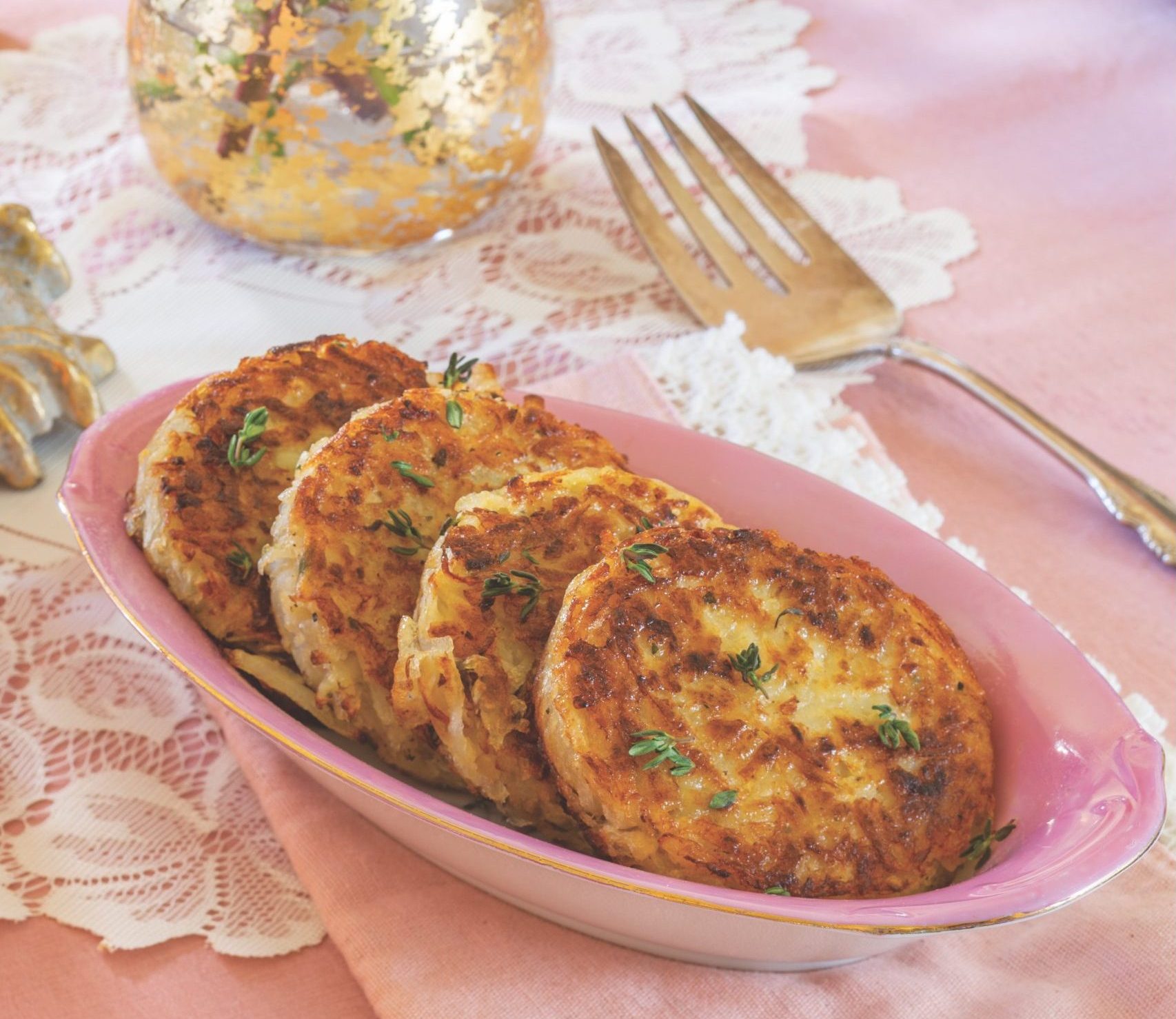 Thyme Hash Brown Cakes - Southern Lady Magazine