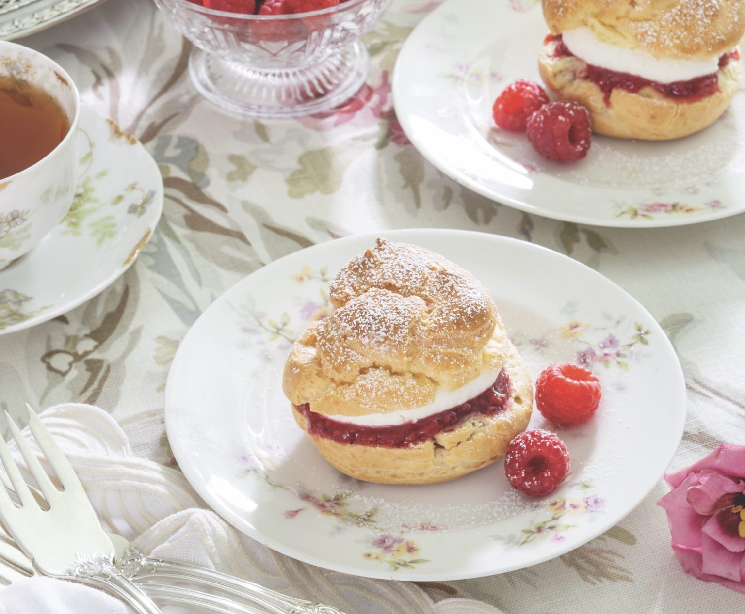 Raspberry Cream Puffs - Southern Lady Magazine